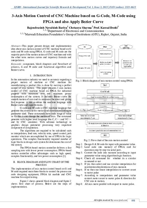 pdf 3 axis motion control of cnc machine based on g code m code using fpga and also apply
