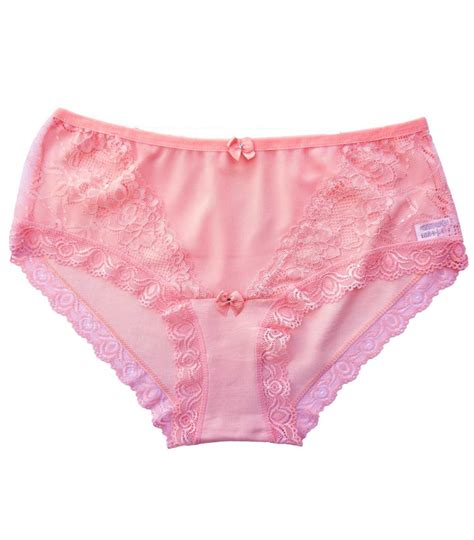 Women Panty Elastic Lace Size Large Color Somon