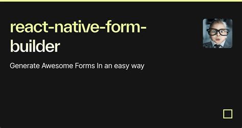 react native form builder codesandbox
