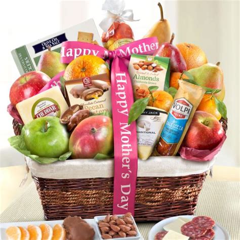 Happy Mothers Day Abundance Classic Fruit Basket Aa4102m A T Inside