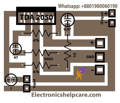 How To Make Amplifier Using Tda2050 Artofit