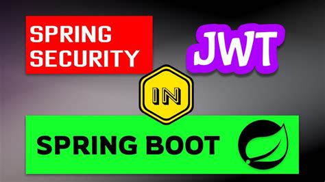 JWT In Spring Boot YouTube