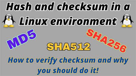 Hash And Checksum In A Linux Environment How To Verify Checksum And