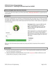 Lab2 Pdf ISTE 341 Server Programming Lab Exercise 2 Filtering Form