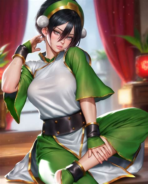 Arte Surpreendente De Toph Beifong De Avatar A Lenda De Aang Pelo