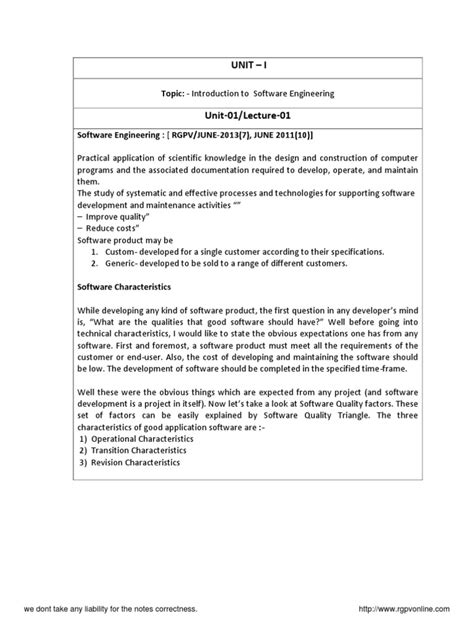 notes sepm unit 1 pdf component based software engineering software development process