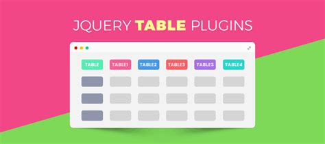 Best Jquery Table Plugins Free And Paid Formget