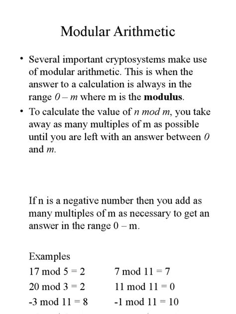 modular arithmetic pdf discrete mathematics number theory