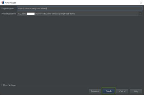 Create A Spring Boot Application Using Intellij Turreta