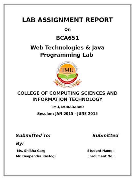 bca 651 java lab assignment method computer programming constructor object oriented