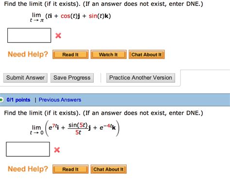 solved find the limit if it exists if an answer does