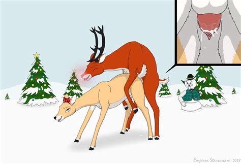 Rule 34 2018 Antlers Being Watched Bodily Fluids Capreoline Cervid Christmas Clarice Rudolph
