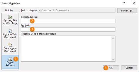 how to add a mailto hyperlink excelnotes