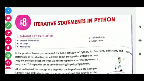 class 8 chap 8 iterative statements in python youtube
