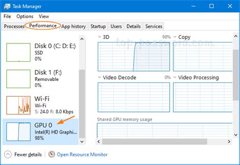 how to check gpu usage in windows 10 using task manager password recovery