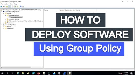 deploy software using group policy youtube
