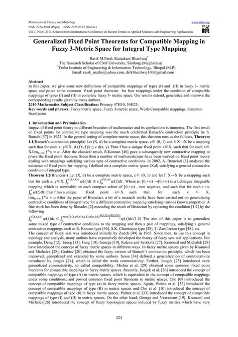 generalized fixed point theorems for compatible mapping in fuzzy 3 metric space for integral