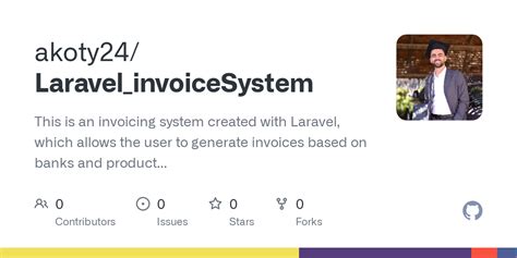 github akoty24 laravel invoicesystem this is an invoicing system created with laravel which