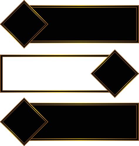 Islamic Banner Luxury Golden Text Box Sale Banner Title Box Ornament