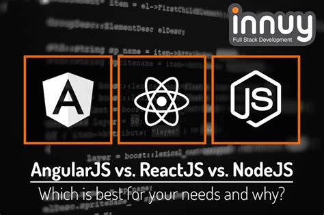 angularjs vs reactjs vs nodejs which is best for your needs and why innuy