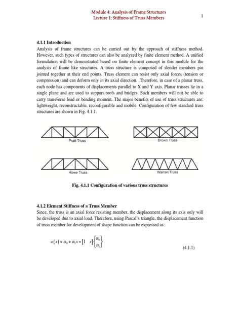 nptel finite element lecture pdf truss physics