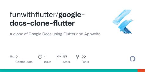 GitHub Funwithflutter Google Docs Clone Flutter A Clone Of Google
