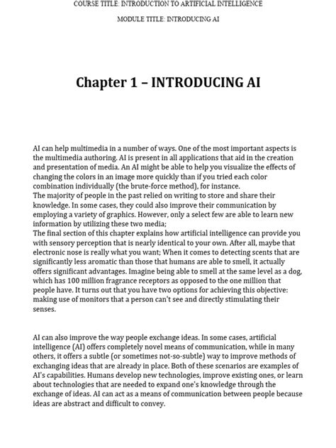 week 1 introduction to artificial intelligence week 1 pdf artificial intelligence