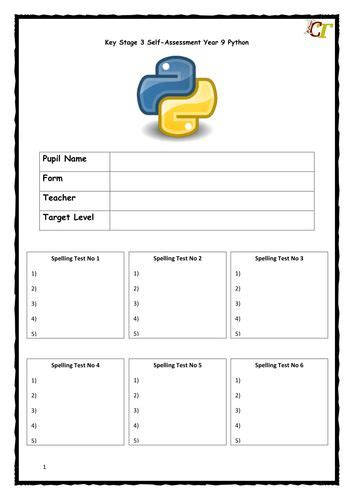 Python Booklet Teaching Resources Teaching Resources Teaching Python