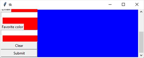 Python Create Resizable Tkinter Frame Inside Of Scrollable Canvas