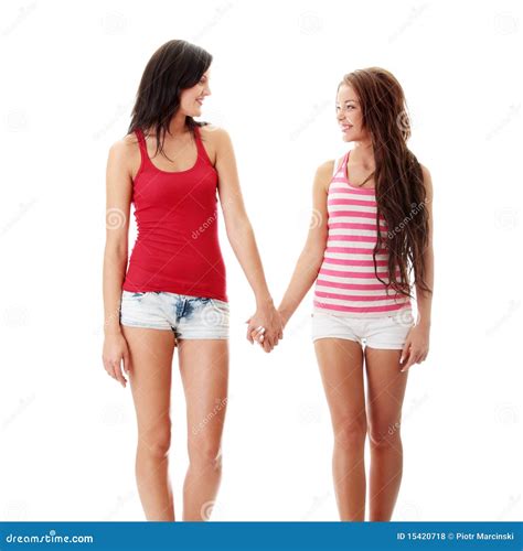 Deux Femmes Lesbiennes Photo Stock Image Du Charme Amour 15420718