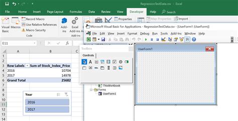 excel add slicer into vba userform stack overflow