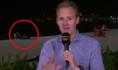 Watch Bbc News Reporter Is Interrupted By Couple Having Sex On The Beach In Rio