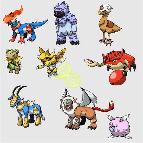 Halsemon Hawkmon Palmon Digidestined Gabumon Digimon Adventure 02 Digimon World