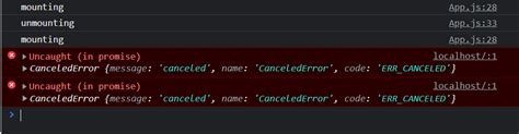 reactjs why is my axios request gets cancelled twice in my useeffect stack overflow