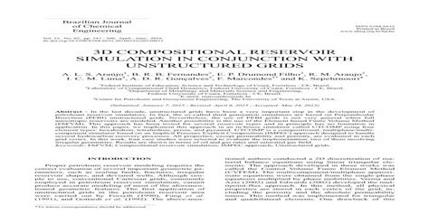 pdf 3d compositional reservoir simulation in · pdf file3d compositional reservoir