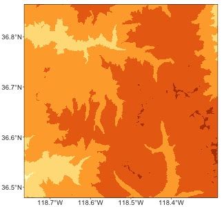 R How Can I Project A Raster In Lat Long Coordinates To UTM For
