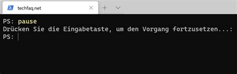 powershell skript pausieren tech faq