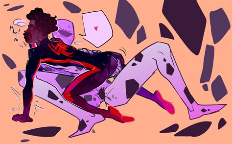 Rule 34 Gay Gay Domination Gay Sex Male Marvel Marvel Comics Miles Morales Spandex Spandex