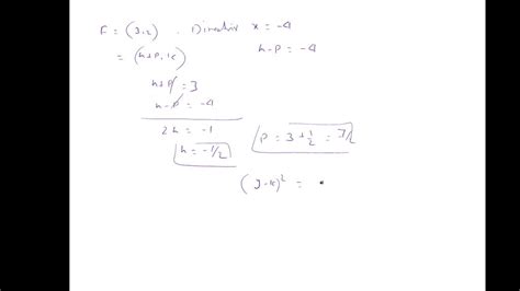 solved find an equation of a parabola satisfying the given conditions focus 3 2 directrix x 4