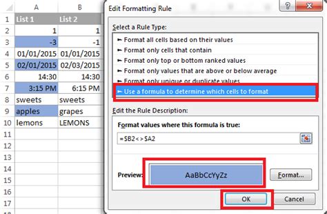 how to compare two columns in microsoft excel for matches and differences javatpoint