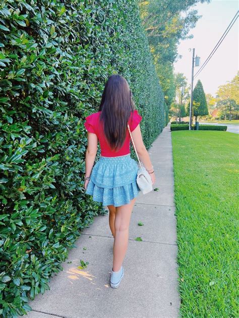 Jenny Denim Skirt Skater Skirt Preppy Skirts Life Fashion Moda Skirt