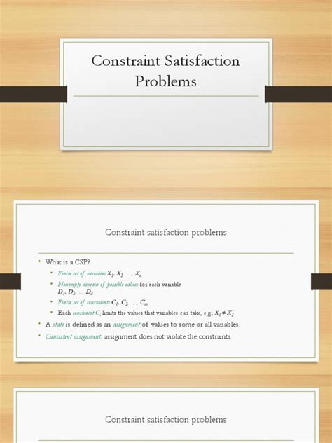 constraint satisfaction problems an introduction to key concepts techniques and applications