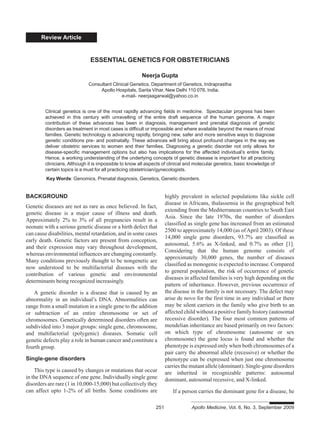 Essential Genetics For Obstetricians PDF
