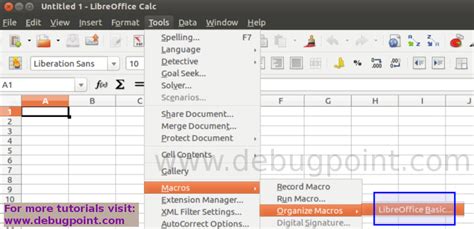 Writing A Macro In Libreoffice Calc Getting Started Debugpoint