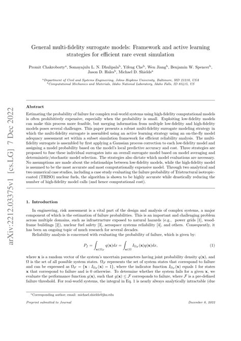 pdf general multi fidelity surrogate models framework and active learning strategies for