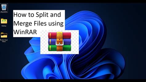How To Split Large Files Using WinRAR And Extract Them Back YouTube