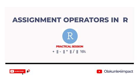 Assignment Operators In R Programming Rprogramming Olakunle4impact