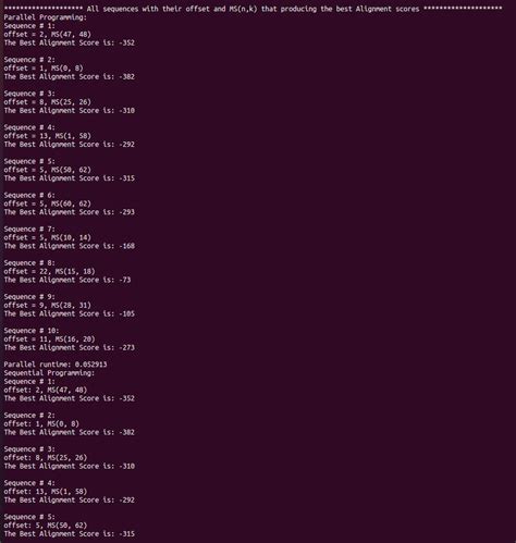 github yarindev parallel sequence alignment a parallelized version of multiple dna sequence