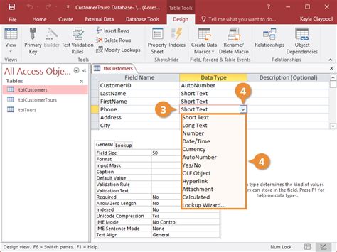 Understand Field Types And Properties CustomGuide