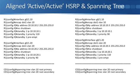 Spanning Tree And HSRP Alignment FlackBox